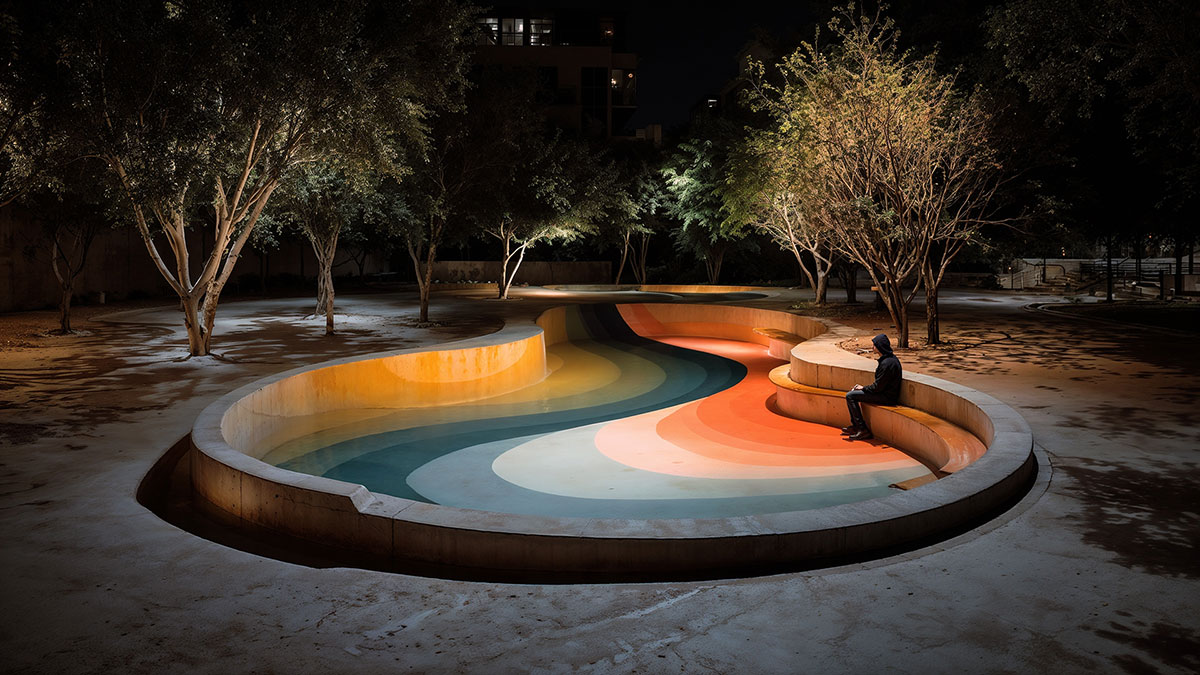 Design minimaliste, transformation maximale d'un parc urbain